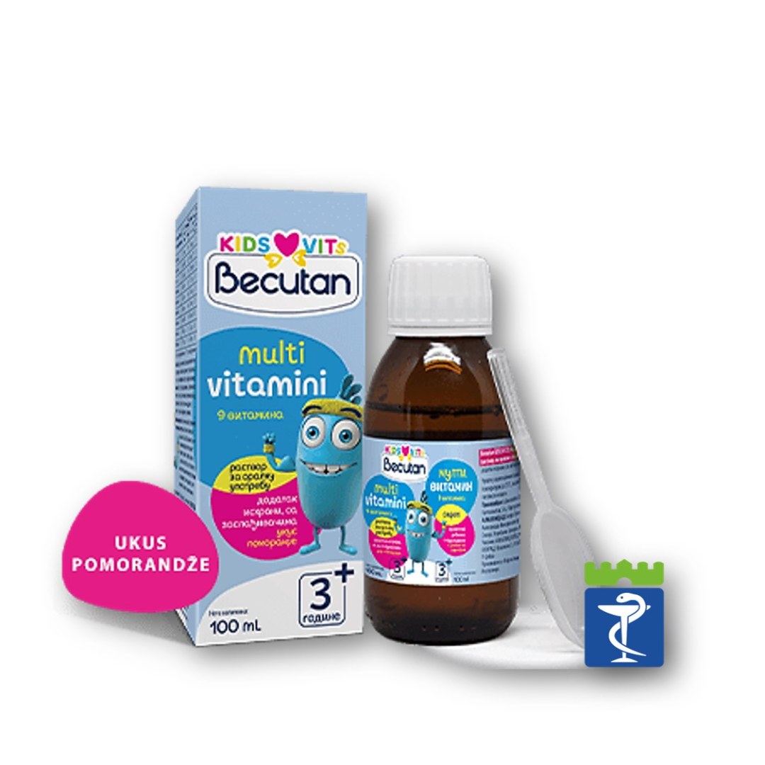 Becutan Kids Vits Multivitamini Sirup 100Ml | Online apoteka AU Niš