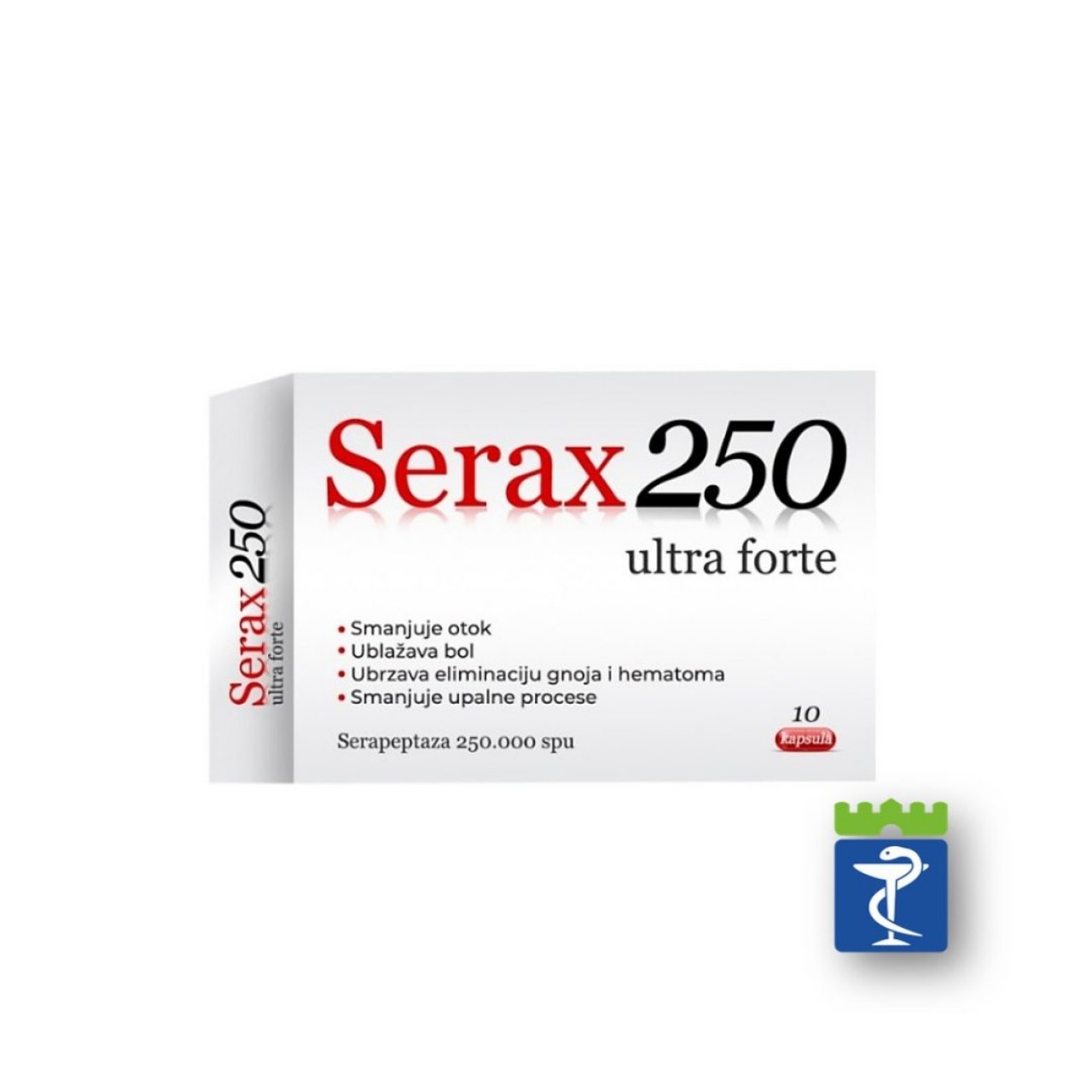 Serrax Ultra Forte 250 Kapsule A10 | Online apoteka AU Niš